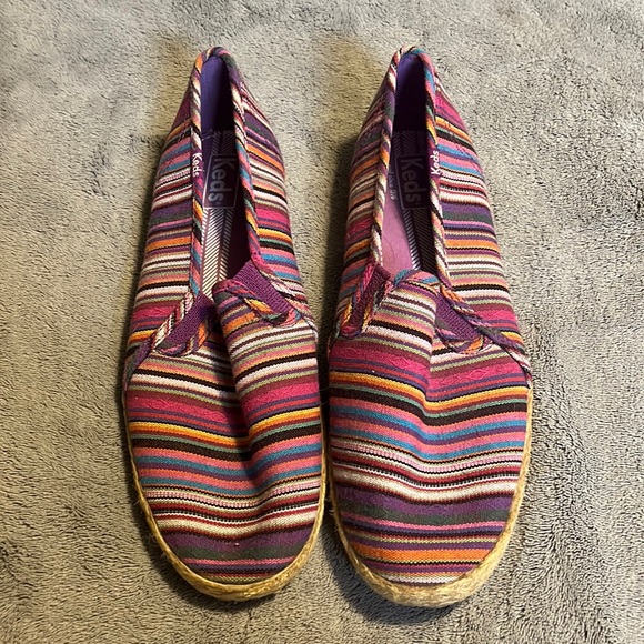 Keds | Shoes | Keds Multicolored Stripped Slides | Poshmark